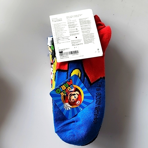 Nintendo | Accessories | Nwt 29 Super Mario Nintendo 5 Pairs Of Low Cut ...
